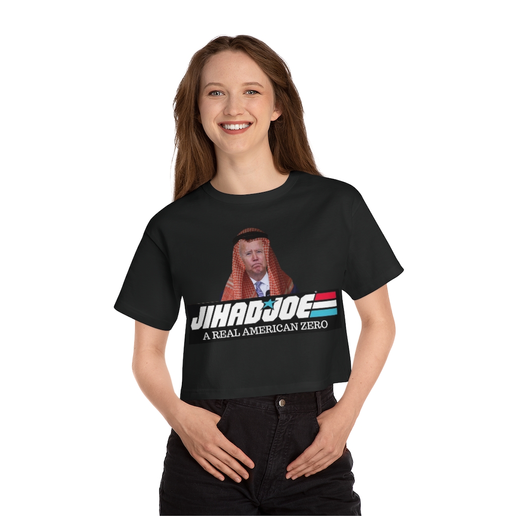 Jihad Joe - A True American ZERO - Champion Women's Heritage Cropped T ...